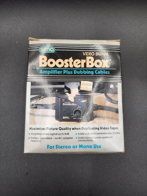 SIMA VIDEO SIGNAL Booster Box Amplifier Plus Dubbing Cables $27.05 ...