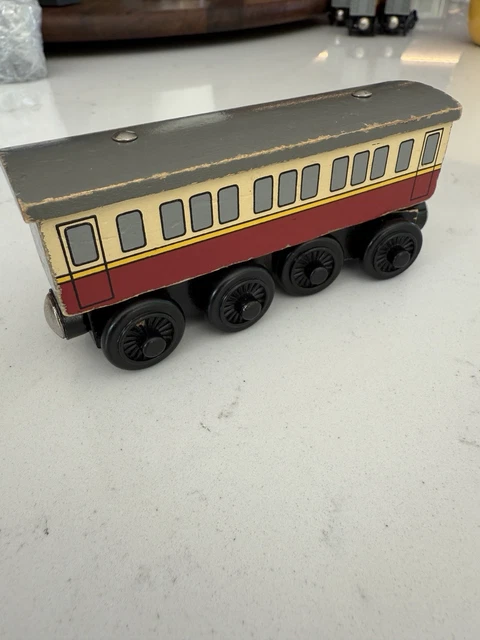 VINTAGE WOODEN BRIO Express Coach Rare Thomas & Friends Wooden Railway ...