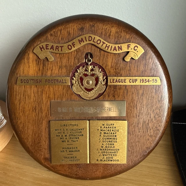 9CT GOLD FOOTBALL Medal. Heart of Midlothian FC, 1st Ever League Cup ...