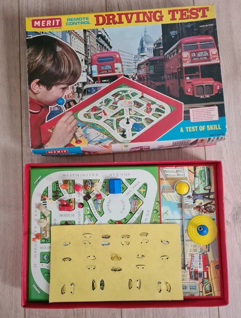 MERIT 1950S/1960S VINTAGE "Remote control" Driving Test Game £26.99 ...