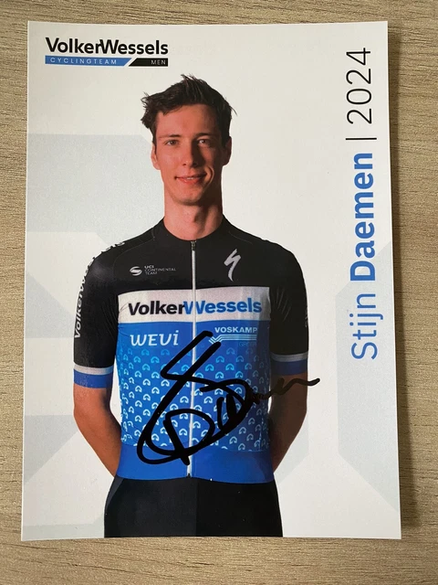 CARTE DEDICACE STIJN Daemen Volkerwessels Team 2024 Cycling Cyclisme ...