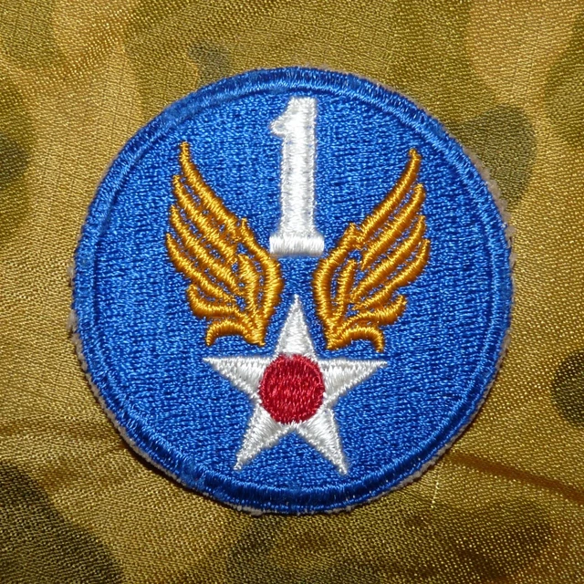 ORIGINAL WW2 US Army USAAF 1st Air Force Embroidered Cut Edge Patch ...