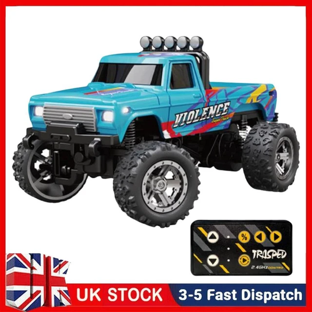 1/64 REMOTE CONTROL Car 2.4GHz Off-Road Monster Truck for Boys & Girls ...