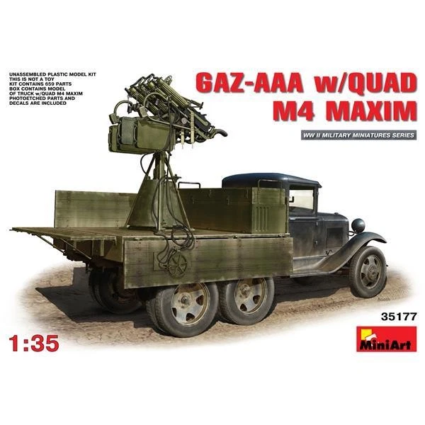 MINIART MA35177 1:35 GAZ-AAA w/Quad M4 Maxim EUR 35,00 - PicClick DE