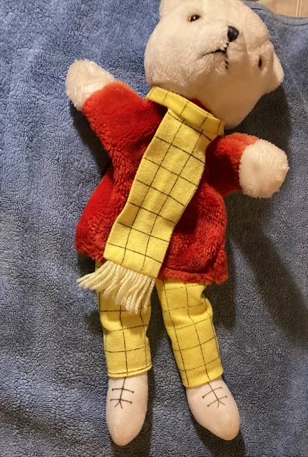 RUPERT THE BEAR plush 17" TEDDY soft toy HAND puppet LEFRAY 1974 ...
