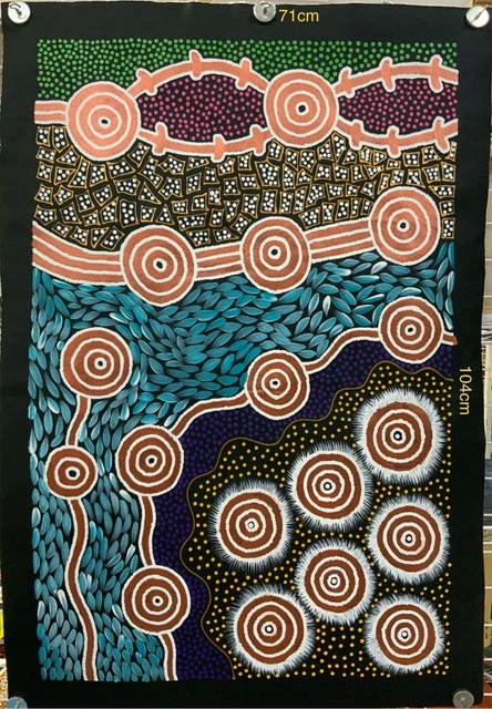 SHARON BUTCHER NAPANANGKA Aboriginal Artist 7 SISTER BUSH MEDICINE LEAF ...