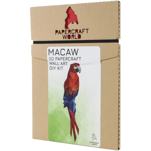 PAPERCRAFT WORLD MACAW 3D Papercraft Wall Art £25.48 - PicClick UK