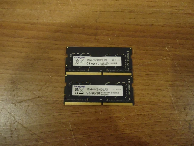 INTEGRAL 16GB DDR4 2400MHz PC4-19200 2x8GB Set SODIMM Laptop Memory ...