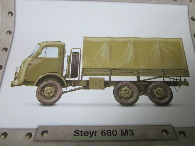 MILITÄR LKW TYPENBLATT Steyr 680 M 3 Österreich 1963 EUR 4,07 - PicClick DE