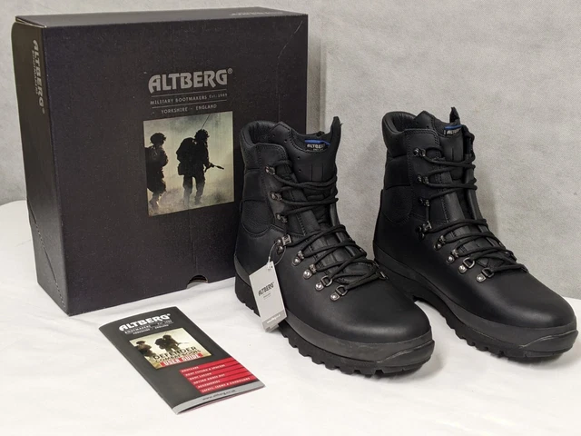 BRITISH ARMY ALTBERG Defender High Liability Combat Leather Boots ...