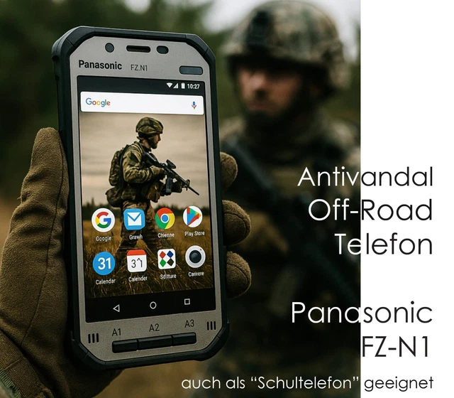 PANASONIC FZ-N1 2XSIM Téléphone Portable Militaire Robuste Antivandal ...