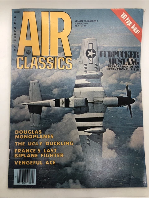 AIR CLASSICS AVIATION Aircraft Airplane Magazine March 1977 £12.05 ...