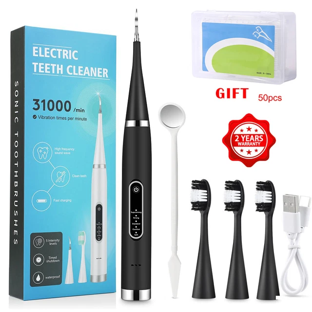 POWERFUL SONIC DENTAL Scaler Tartar Plaque Calculus Remover Teeth ...