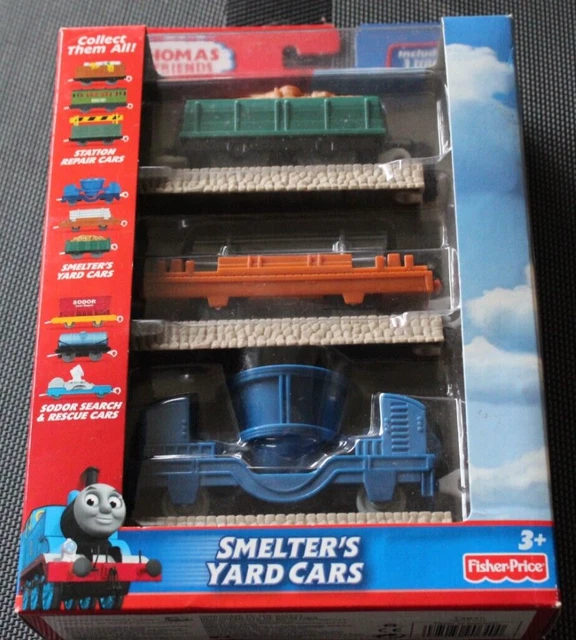 FISHER PRICE TRACK Master Eisenbahnwagen Smelter's Yard Cars Thomas ...