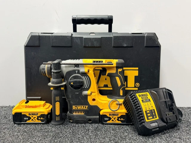 DEWALT DCH273P2 BRUSHLESS 18v XR SDS+ Rotary Hammer Drill 2 x 5.0Ah ...