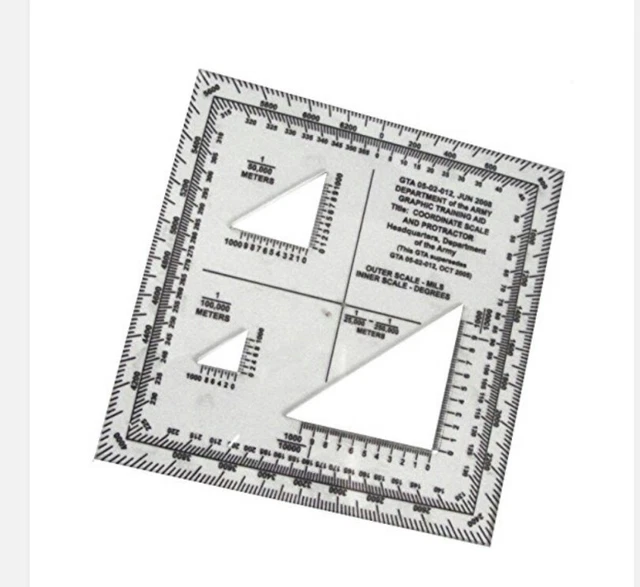 SUPER GTA TOPOGRAPHIC Flexible Map Scale & Protractor - Military UTM ... SUPER GTA TOPOGRAPHIC Flexible Map Scale & Protractor - Military UTM ...
