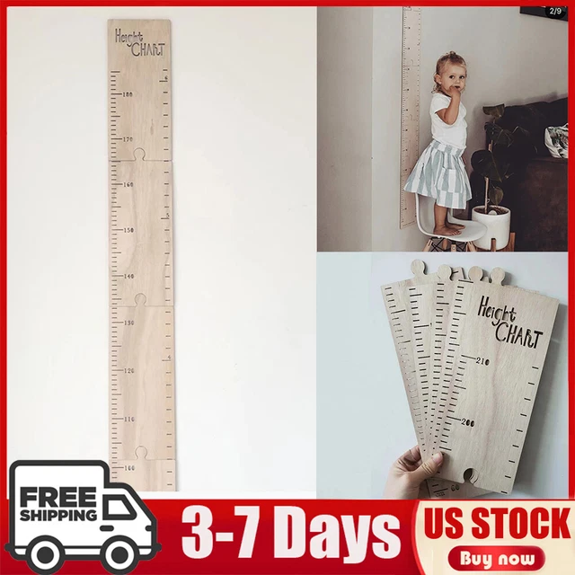 WOODEN HEIGHT RULER Growth Chart Ruler Measuring Ruler Height Chart ...