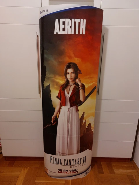 FINAL FANTASY VII Rebirth Official Retail Display Standee AERITH RED ...