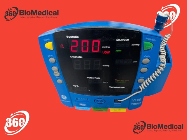 GE DINAMAP CARESCAPE V100 Patient Monitor NIBP Temp Masimo SpO2 ...