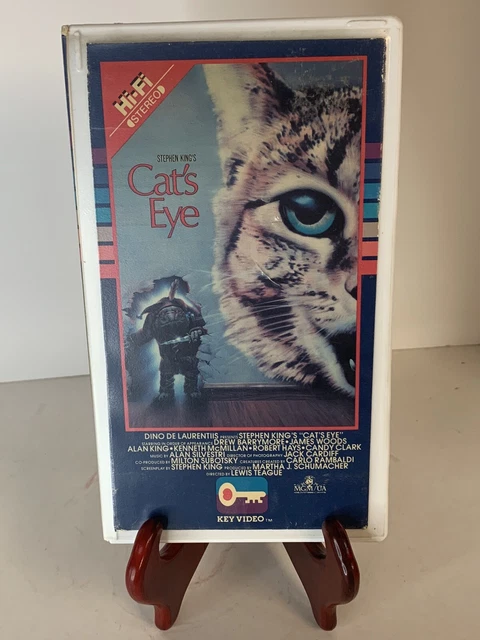 STEPHEN KINGS CATS Eye VHS clapet blanc ! Location copie horreur non ...