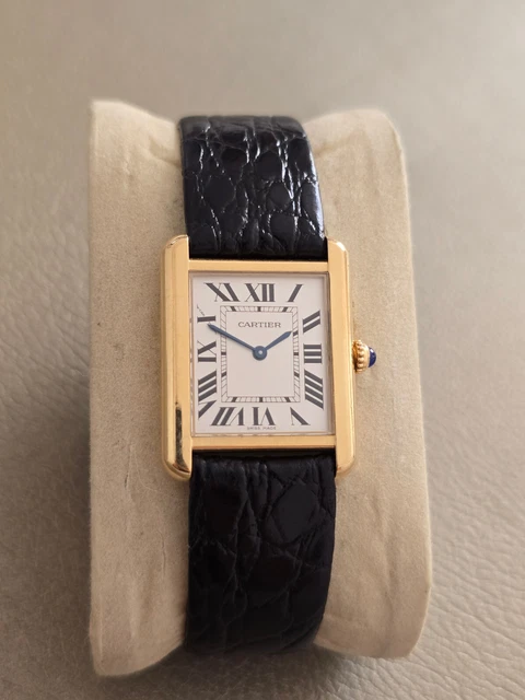 CARTIER TANK SOLO 18K Yellow Gold Lady's Watch Ref. 2743 £3,500.00 ...
