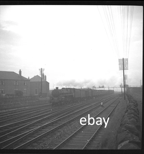 ORIGINAL 35MM RAILWAY SLIDE BR CLASS 5 STEAM 73106 SAUGHTON JUNCTION 8 ...