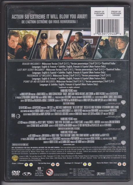 4 FILM FAVORITES: Extreme Action (DVD, 2-Disc Set, Bilingual) $13.96 ...