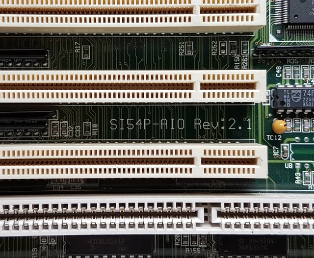 VINTAGE S5 SOCKET5 AT Motherboard ECS SI54P-AIO White ISA Connectors $170.16 - PicClick CA