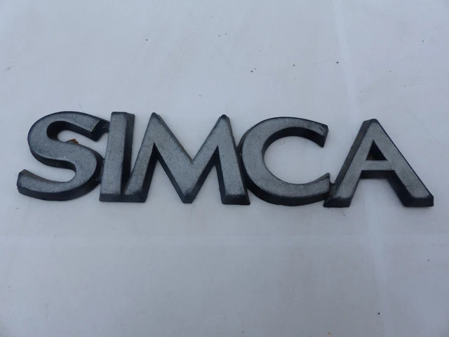 SIMCA SIGLE EMBLÈME logo insigne monogramme de carrosserie en plastique ...