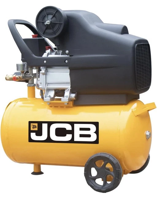JCB DRUCKLUFT KOMPRESSOR AC24 ölgeschmiert 8 bar 1,8 kW 24 Liter Kessel ...