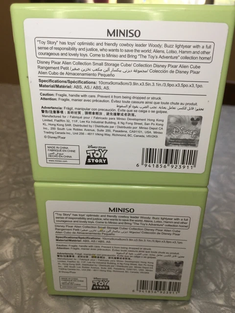 MINISO X DISNEY Pixar Toy Story Alien Little Green Men Mini Storage Box ...