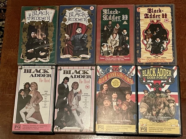 THE BLACKADDER COMPLETE series 8 x PAL VHS Video Set Series -Rowan ...