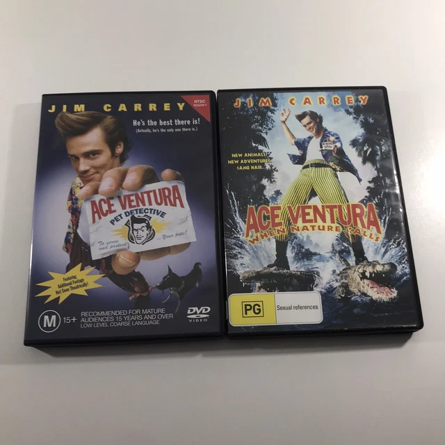 ACE VENTURA PET Detective + Ace Ventura When Nature Calls DVD Movie ...