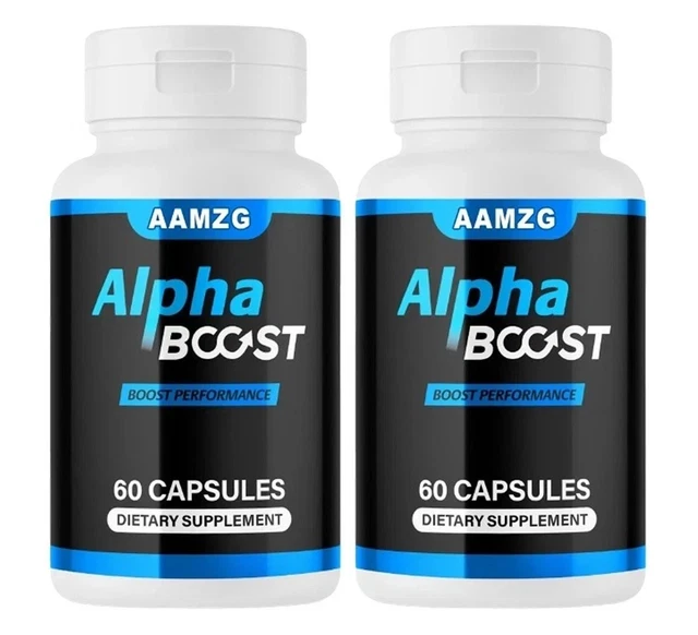 ALPHA BOOST ADVANCED Supplement for Men with Natural Enhancement 120 ...
