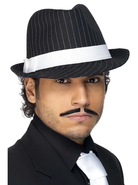 DELUXE TRILBY HAT – Black Classic Men Fedora Style Halloween Fashion ...