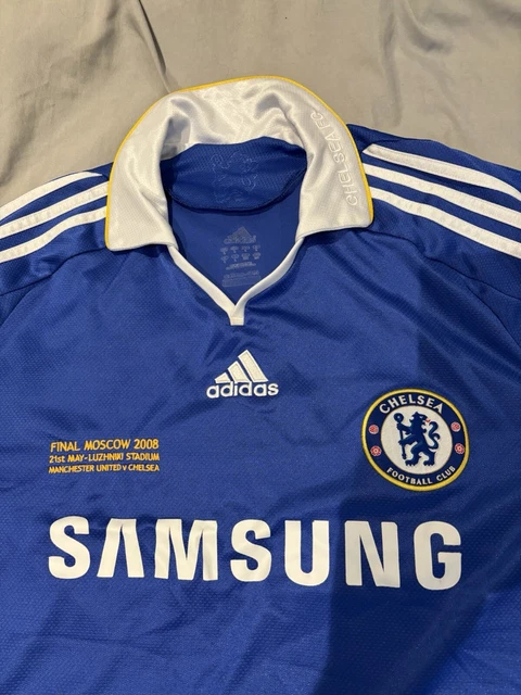 CHELSEA FC 2008 Shirt. Champions League Final Commemorative Text On ...