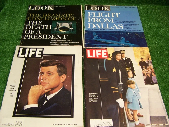 COLLECTION DE 5 Magazines John F. Kennedy Assassination Life & Look De 5 1963,64,67 EUR 22,34 ...