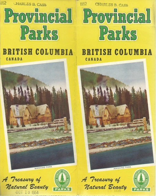 BRITISH COLUMBIA CANADA Provincial Parks 1950's Brochure/Guide Photos ...