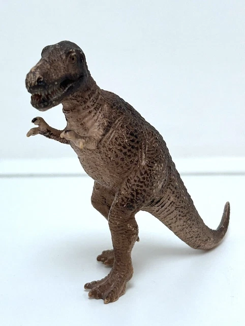 SCHLEICH TYRANNOSAURUS REX Brown T-Rex Dinosaur Figure Vintage Retired ...