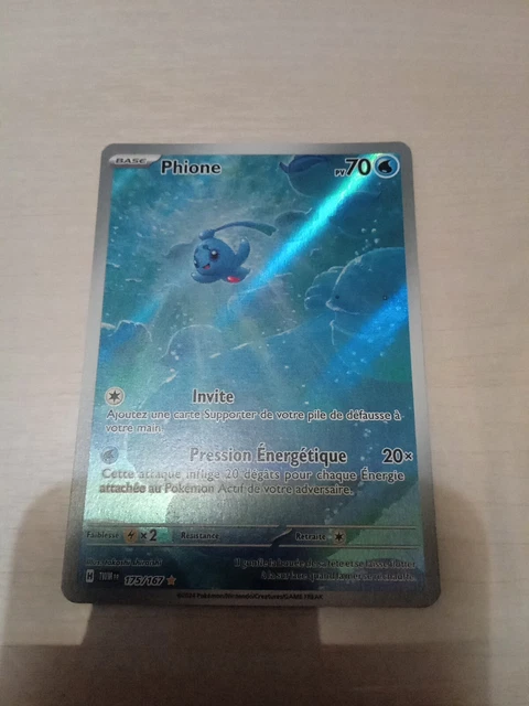 CARTE POKÉMON PHIONE AR 175/167 Mascarade Crépusculaire Neuve FR EV6 ...