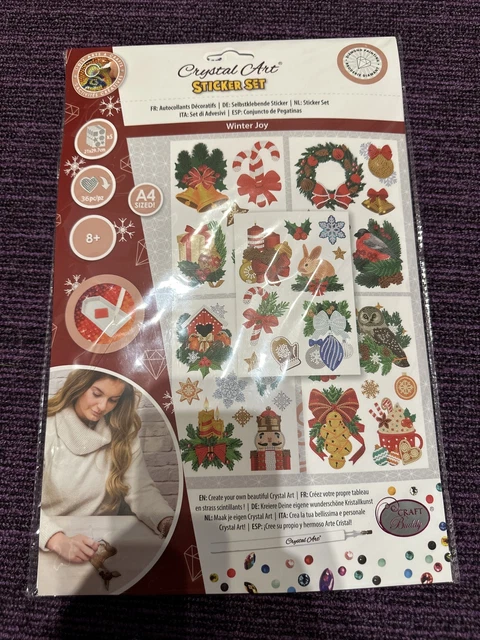 CRAFT BUDDY CRYSTAL Art Winter Joy Stickers £20.00 - PicClick UK