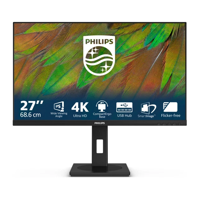 PHILIPS 27B1N3800 27& 4K UHD IPS 60Hz WLED Aspect Ratio 16:9 Response ...