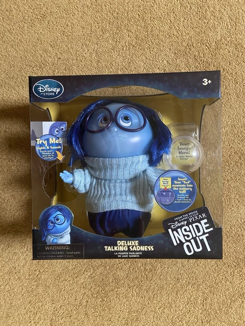 DISNEY STORE INSIDE Out Deluxe Talking Sadness Figure Doll BNIB ...
