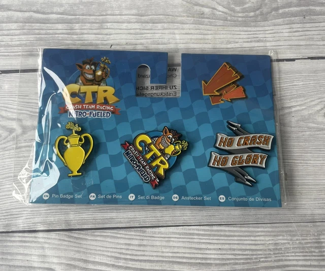 CRASH TEAM RACING Nitro Fueled - Promotional Pin Badge Set - Numskull ...