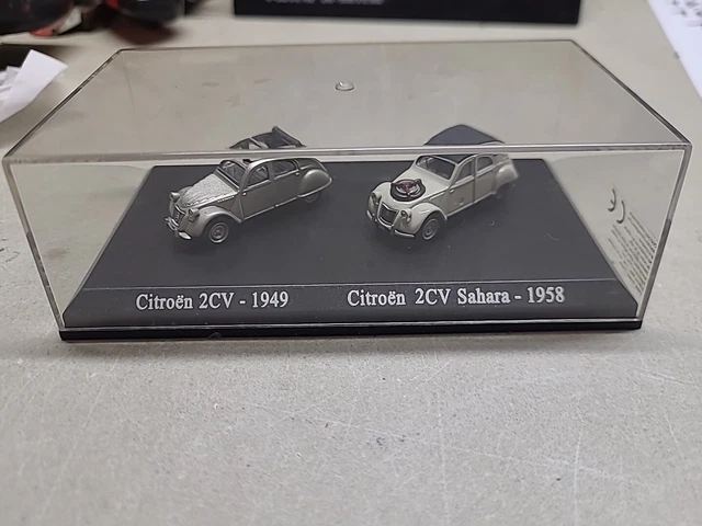 IXO ALTAYA ATLAS COFFRET DUO CITROEN 2CV 1949 GRISE SAHARA 4X4 1958 HO ...