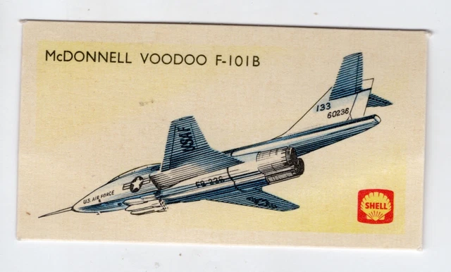 SHELL NEW ZEALAND 1960s Aircraft #19 USAF McDonnell Voodoo F-101B £4.21 ...