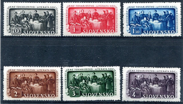 SLOVAKIA WW2 GERMAN Puppet State 1942 Scott 77-82 Perfect Mnh £3.50 ...