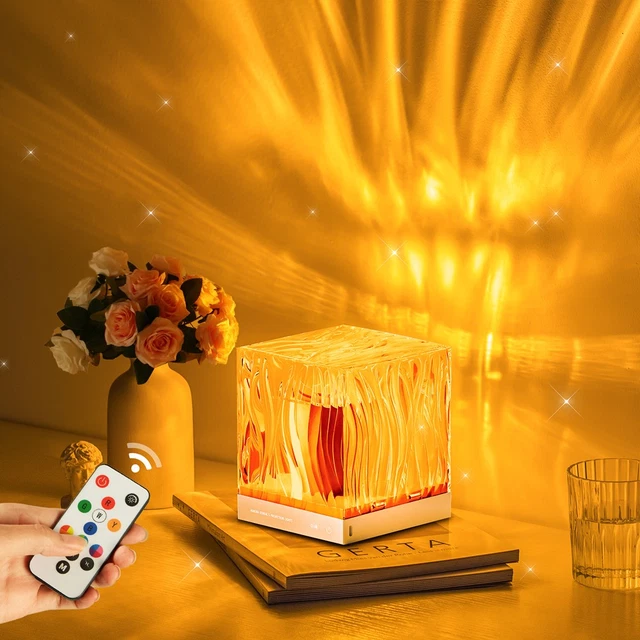 17 RGB CUBE Northern Lights Aurora Projector Lamp Ocean Wave Night ...