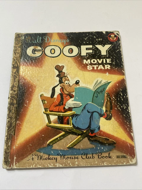 LITTLE GOLDEN BOOK Walt Disney’s Goofy Movie Star D40 1965 Vintage ...