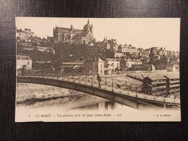 CPA, LE MANS (72), Vue générale prise du Quai Ledru-Rollin EUR 1,00 - PicClick FR